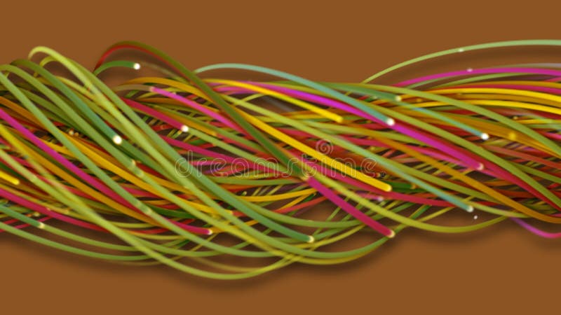 3D Rendering of a Colorful Abstract Background of Strings, Lines ...