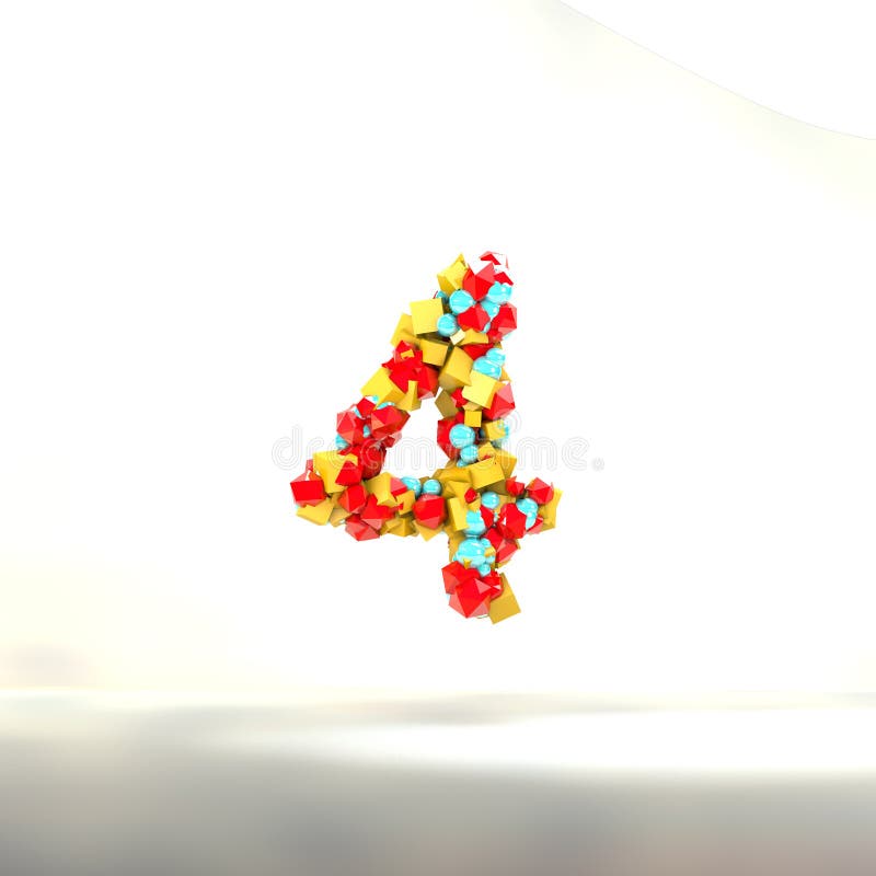 Number 4on Stock Illustrations – 1 Number 4on Stock Illustrations ...