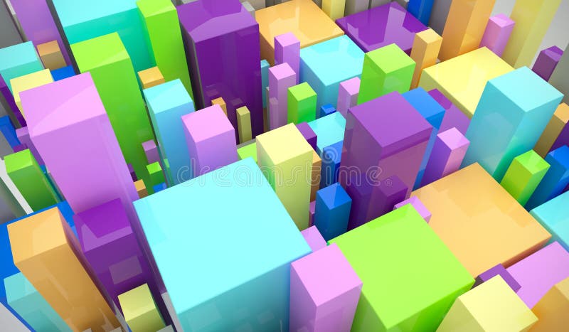 Colorful Cubes Background stock illustration. Illustration of colourful ...