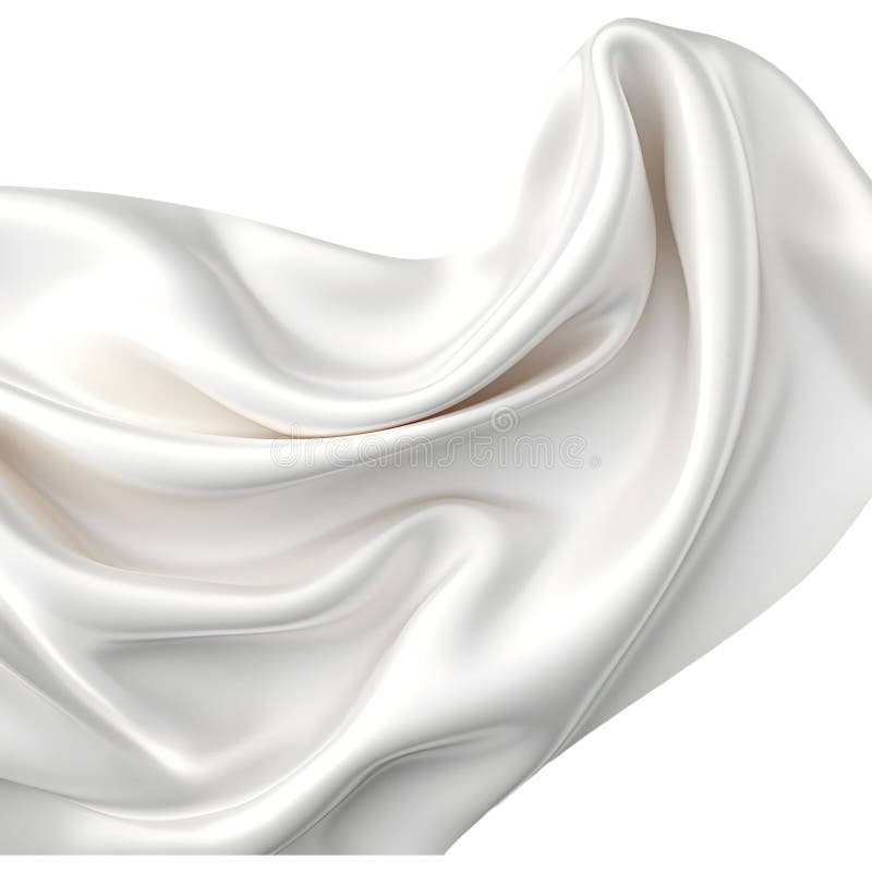 3D Rendering of a Colorful Silk Cloth on Transparent Background - Ai ...