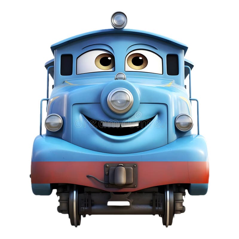 3D Rendering of a Colorful Train on Transparent Background - Ai ...