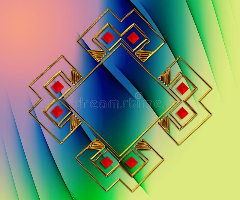 3D Rendering Combo Creative Colorful Graphics Artwork Stock ...