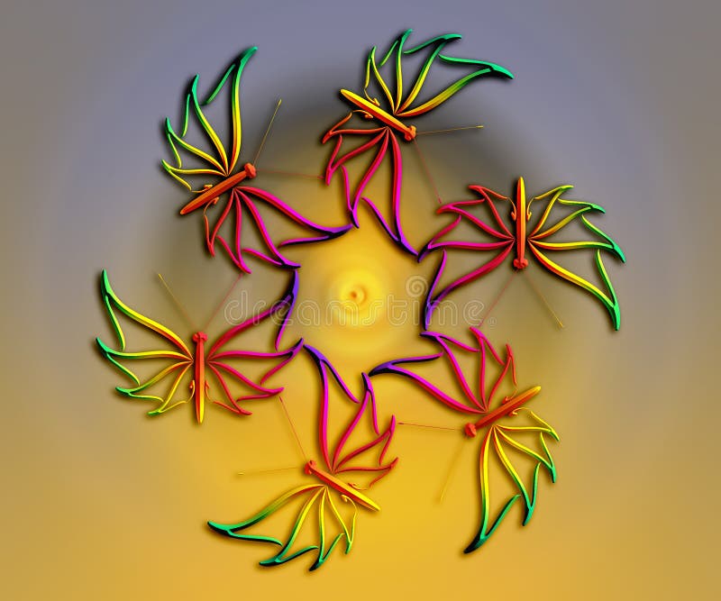 3D Rendering Combo Creative Colorful Graphics Artwork Stock ...