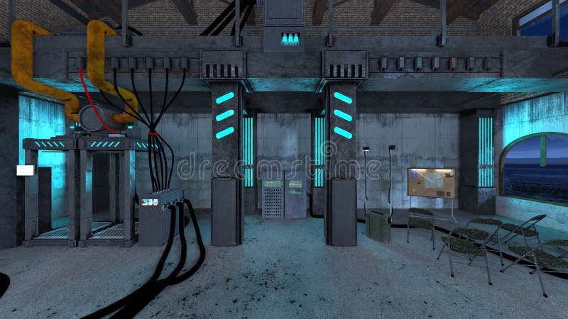 3D Rendering of the Command Base Stock Illustration - Illustration of ...