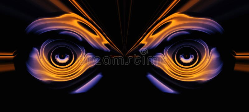 Colorful Abstract Digital Tech Eyes Future Technology Concept ...