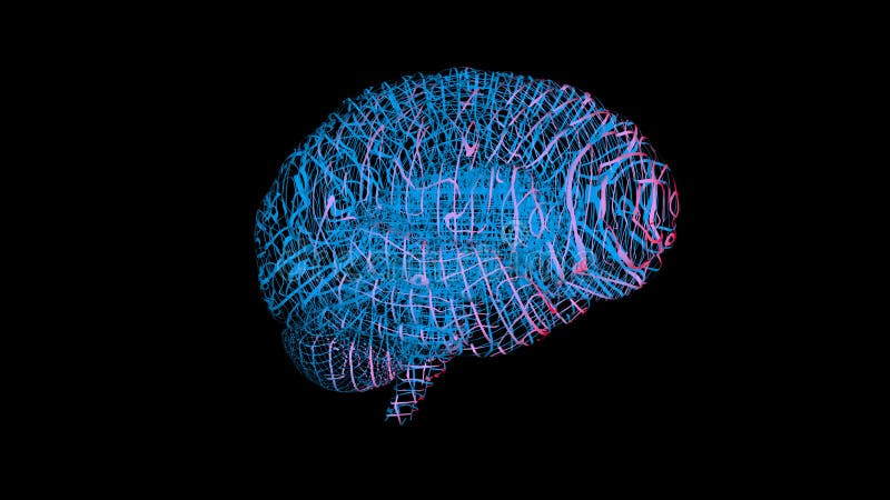 3D Rendering of Computer Model of Human Brain and Artificial ...