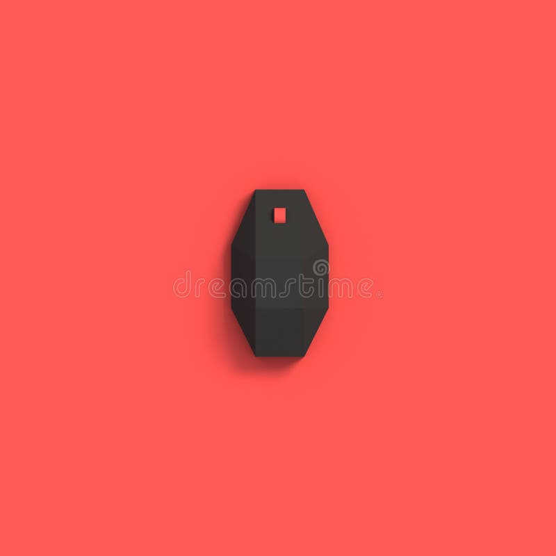 3d Rendering of Computer Mouse from Top View Stock Illustration ...