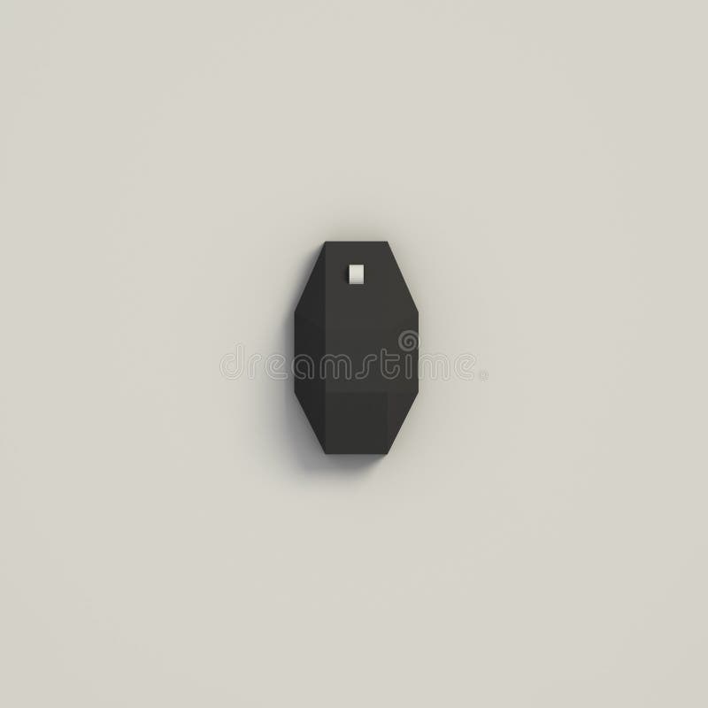 3d Rendering of Computer Mouse from Top View Stock Illustration ...