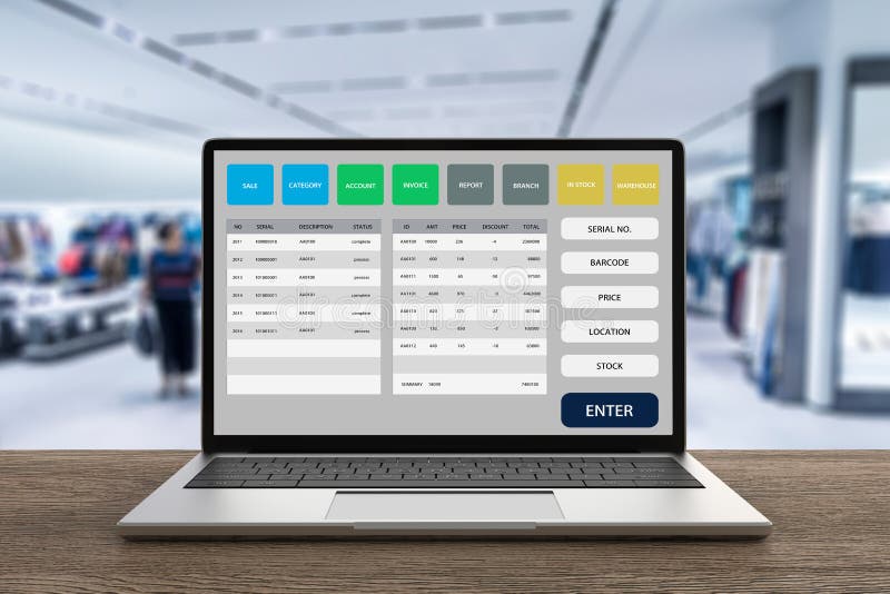 Notebook with software stock illustration. Illustration of notebook ...