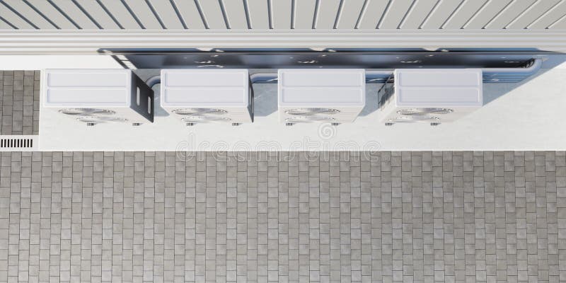 3d Rendering of Condenser Unit. Stock Illustration - Illustration of ...