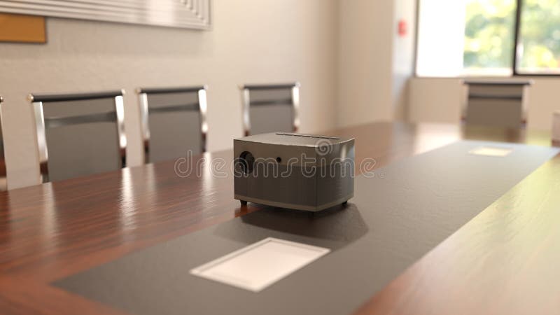 3D Rendering Conference Room Stock Illustration - Illustration of ...