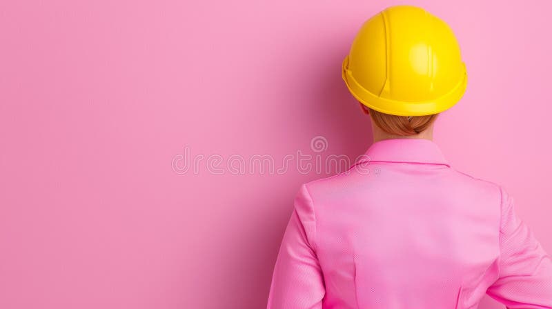 3D Rendering of Construction Crane Icon with Pink Background and Yellow ...