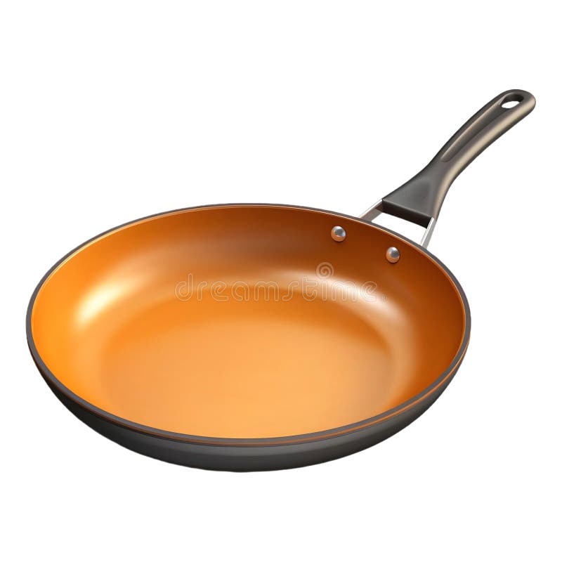 3D Rendering of a Cooking Frying Pan on Transparent Background - Ai ...
