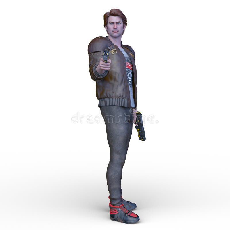3D rendering of Cool man stock illustration. Illustration of ...