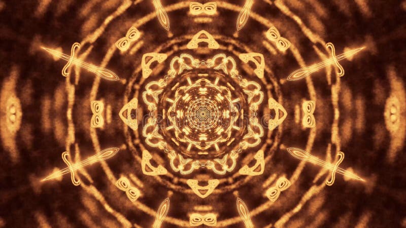 3D Rendering of Cool Patterns Made of Golden Laser Lights Stock ...