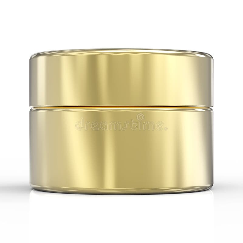Cosmetic cream pot stock illustration. Illustration of cosmetic - 131358977