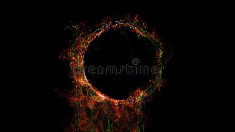 3D Rendering Cosmic Energy Strings. Energy Flows in the Form of Thin ...