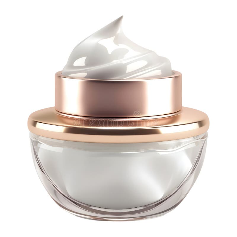 3D Rendering of a Cream in a Bowl on Transparent Background - Ai ...