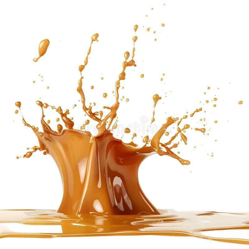 3D Rendering of a Cream Splashes on Transparent Background - Ai ...
