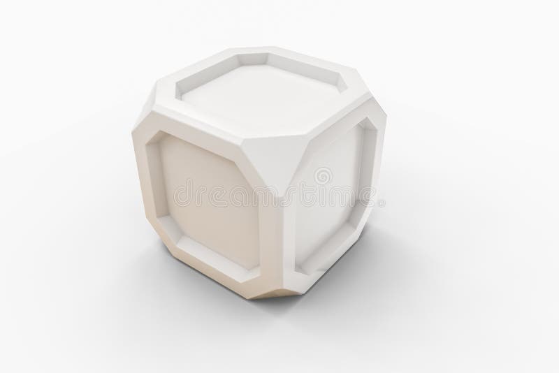 3d Rendering, Creative Cubes in White Backdrop, Industrial Design ...