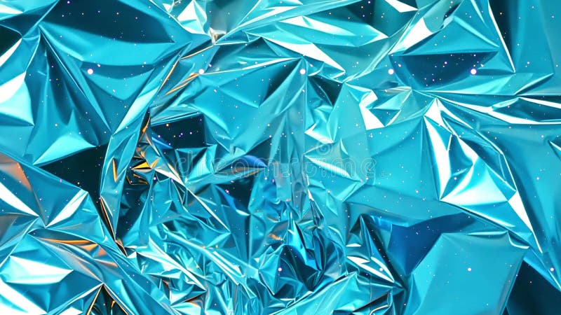 3D Rendering Crinkled Foil Animation Stock Video - Video of wrinkle ...