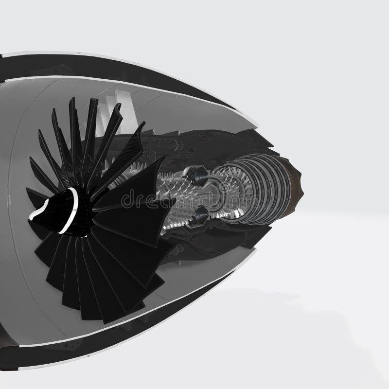 Jet Engine Cross Section Stock Illustrations – 74 Jet Engine Cross ...