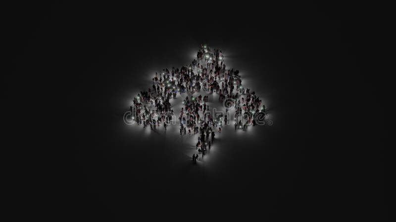 Big People Crowd Dark Background Stock Illustrations – 235 Big People ...