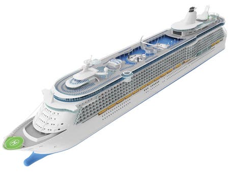 3d Rendering of a Cruise Ship Stock Illustration - Illustration of trip ...