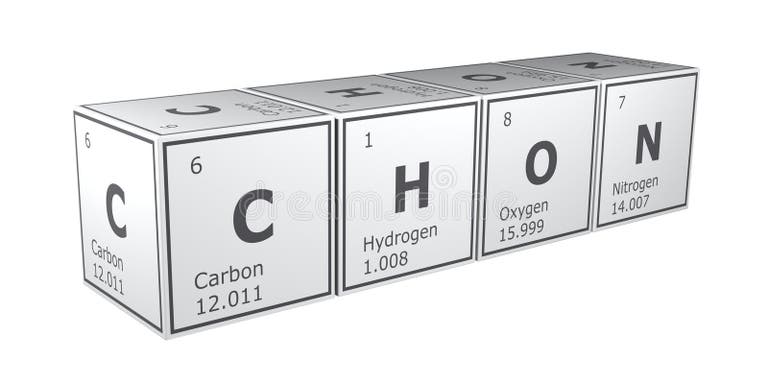 3D Rendering of Cubes of the Elements of the Periodic Table, Carbon ...