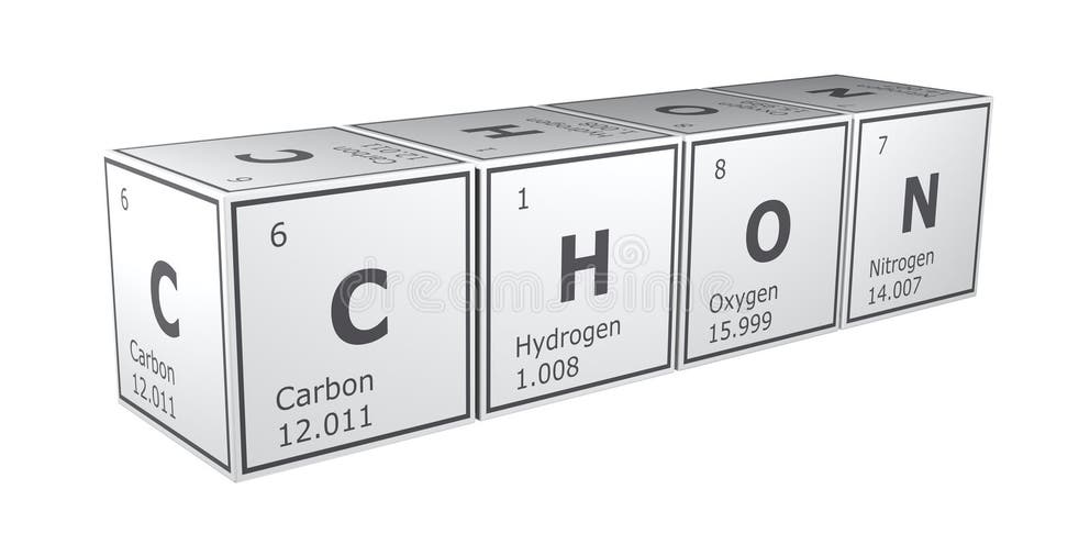3D Rendering of Cubes of the Elements of the Periodic Table, Carbon ...