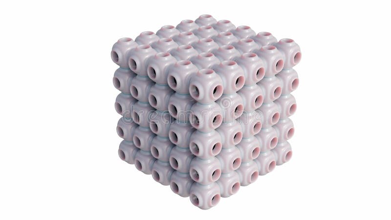 3d Rendering of Isolated Cubosome Structure Stock Illustration ...