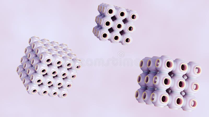 3d Rendering of Isolated Cubosome Structure Stock Illustration ...