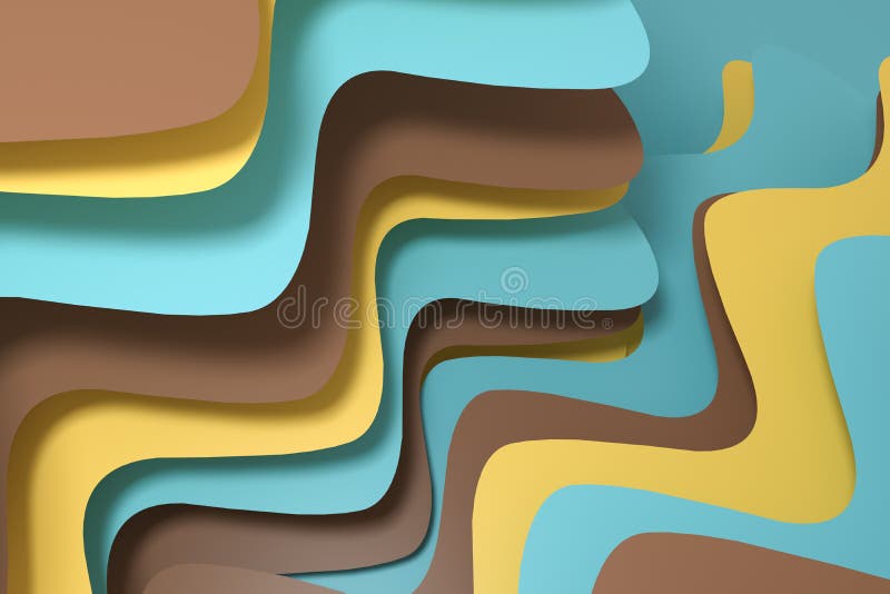 3d Rendering Curve Paper Background, Colorful Background Stock ...