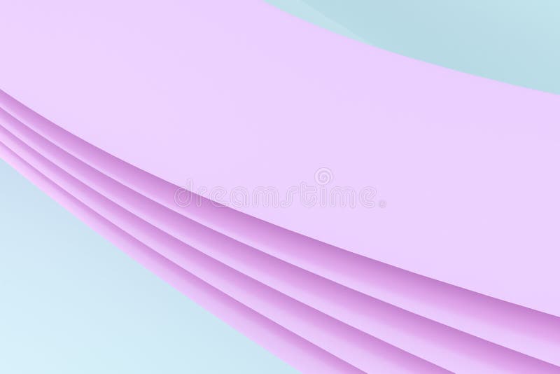 3d Rendering, Curve Surface and Light Background Stock Illustration ...