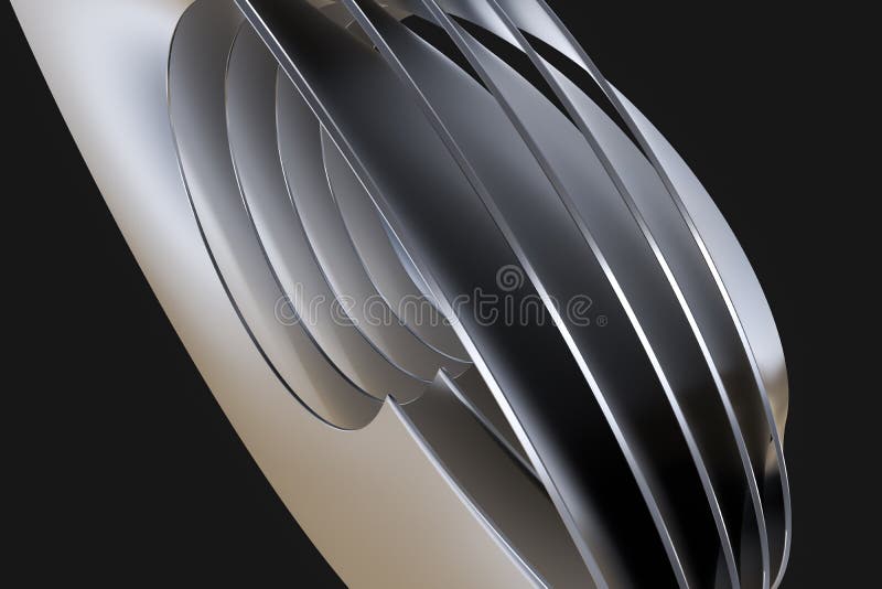 3d Rendering, Curve Surface and Texture Background Stock Illustration ...