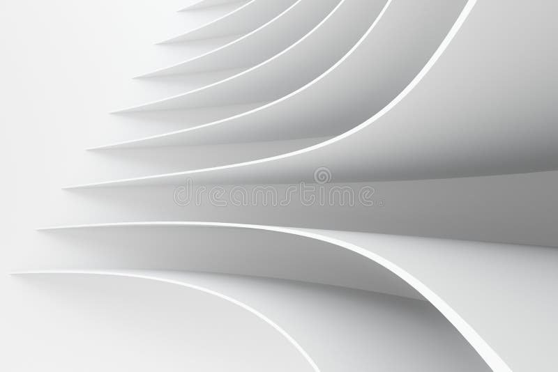 3d Rendering, Curve Surface and Texture Background Stock Illustration ...