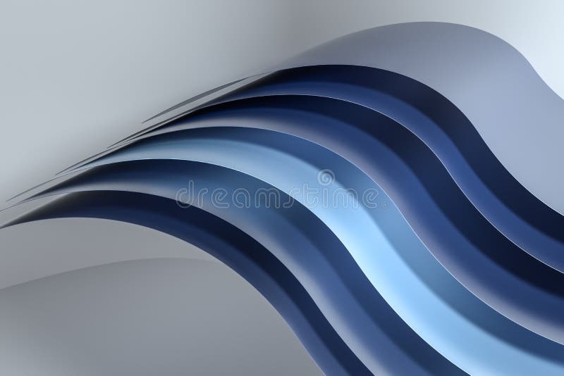 3d Rendering, Curve Surface and Texture Background Stock Illustration ...
