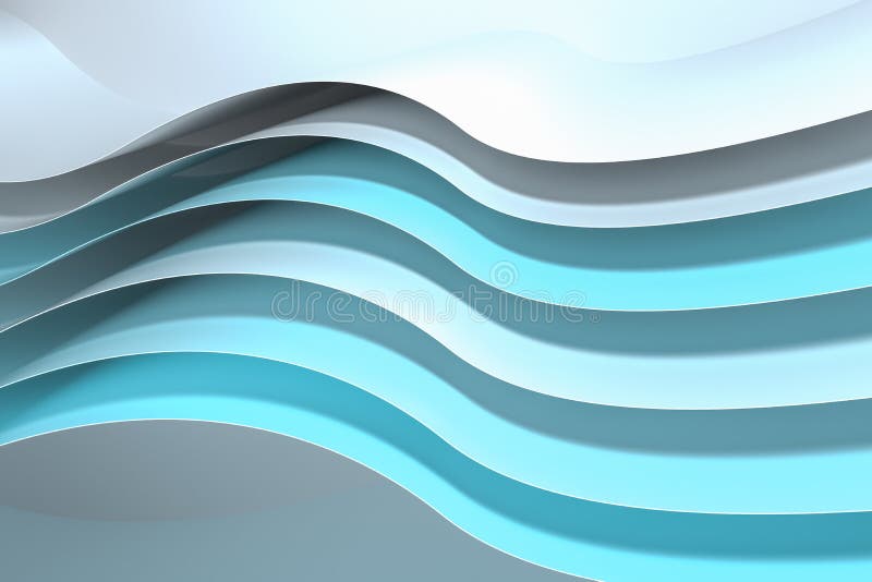 3d Rendering, Curve Surface and Texture Background Stock Illustration ...