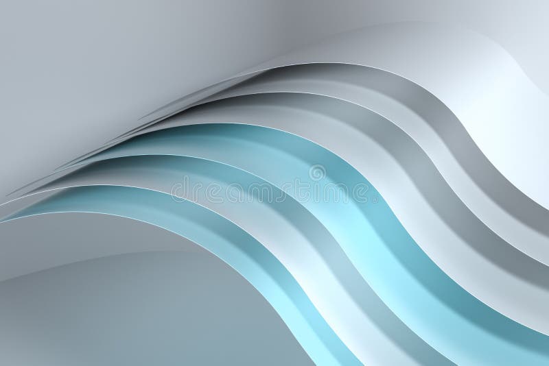 3d Rendering, Curve Surface and Texture Background Stock Illustration ...