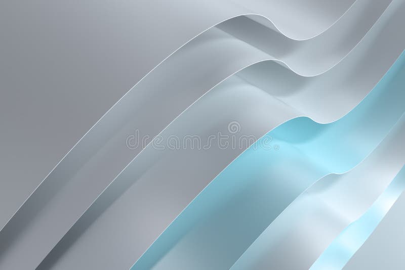 3d Rendering, Curve Surface and Texture Background Stock Illustration ...