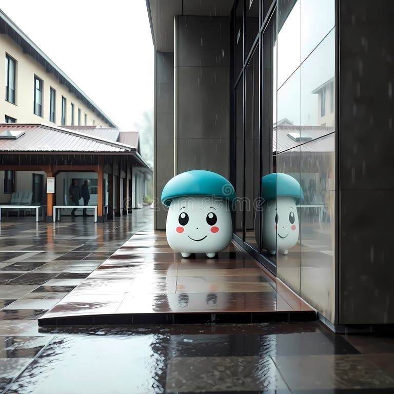 3d Rendering of a Cute Easter Egg Character Standing on a Pebble ...