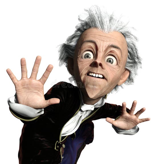 3D-illustration of a Cute and Funny Cartoon Earl Vampire with a Very ...