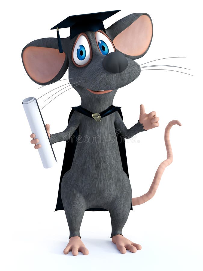 Cartoon Mouse Looking Very Angry. Stock Illustration - Illustration of ...