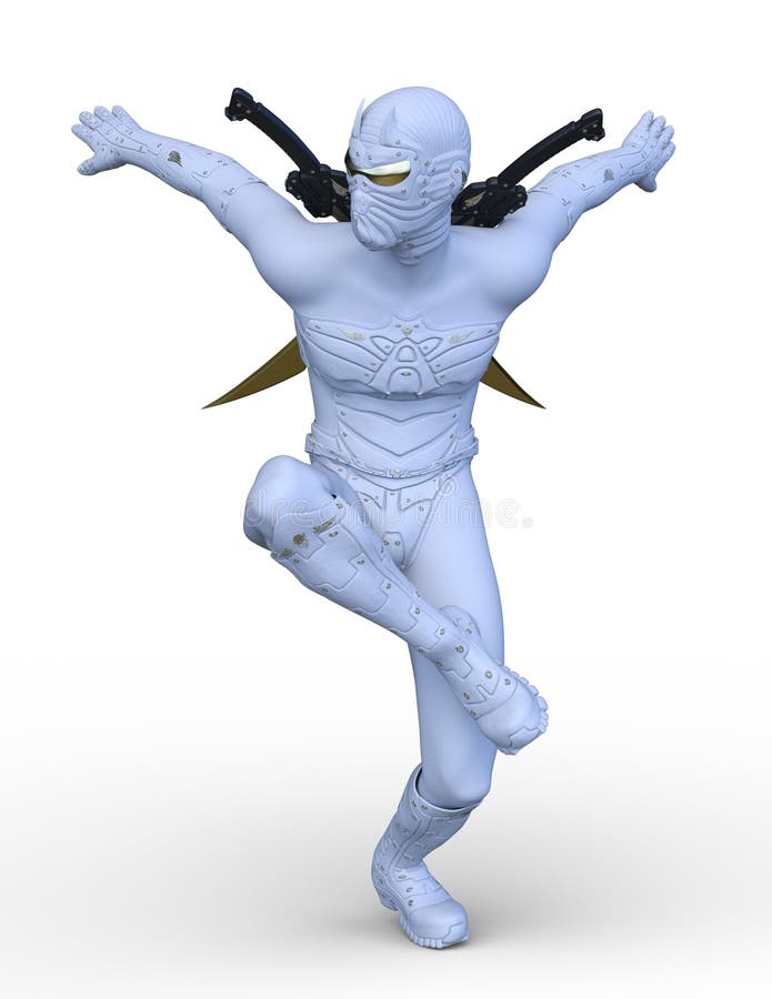 Cyborg Fighter Sword Stock Illustrations – 206 Cyborg Fighter Sword ...