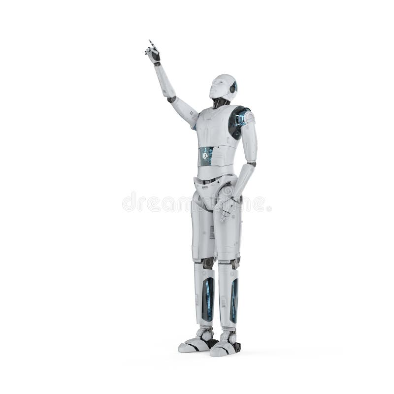 Cyborg finger point stock illustration. Illustration of robotic - 145527576