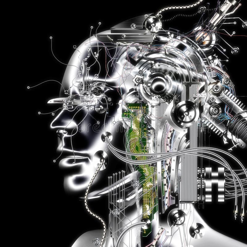 3D Rendering of a Cyborg - Elements by NASA Stock Illustration ...