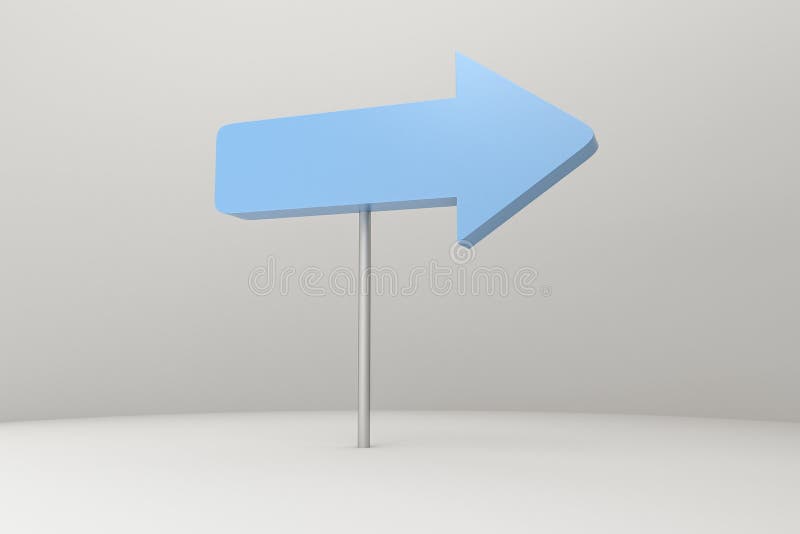 3d Rendering, 3d Model of Arrow, the Concept of Development and ...