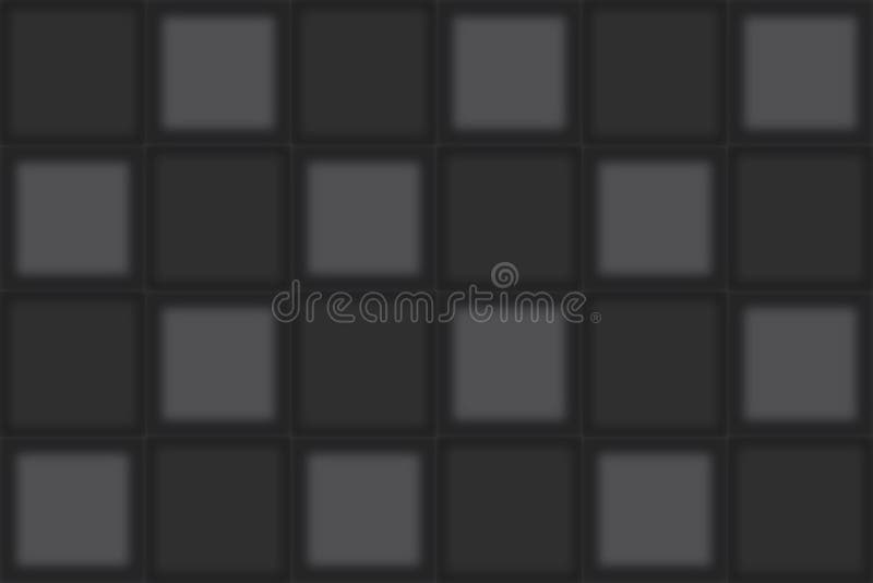 3d Rendering. Dark Seamless Black Square Grid Pattern Art Design Wall ...