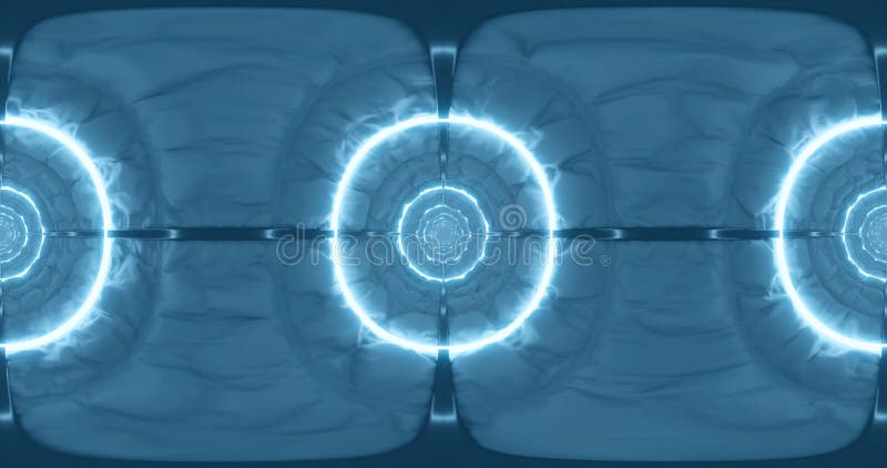 3d Rendering. 360 Degrees.HDRI Map. Corridor with Soft, Safe Walls and ...