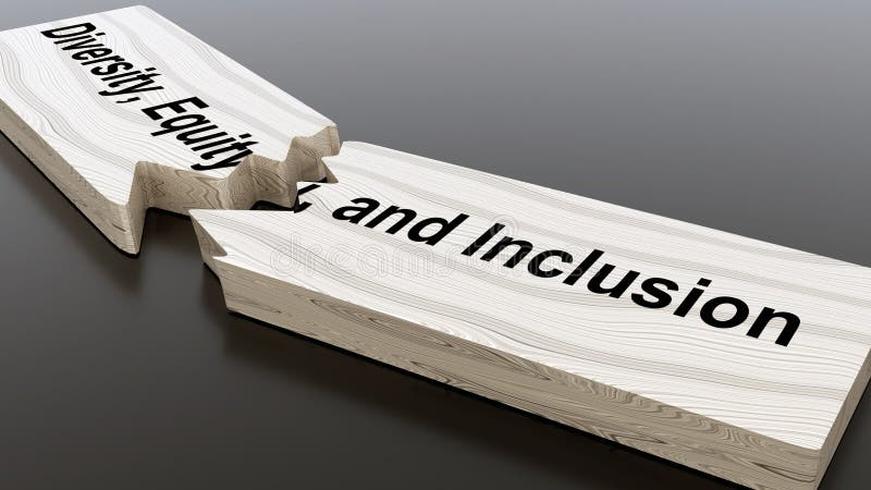 3d Rendering of DEI Displayed on Wooden Blocks, the Full Phrase is on a ...